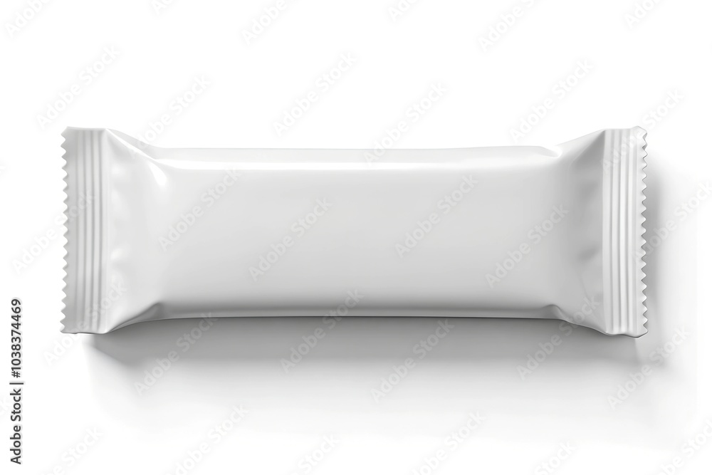 Blank white snack bar packaging mockup on a white background. Perfect ...