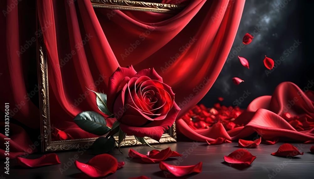 Dark colored texture and background with dramatic red light and with ...