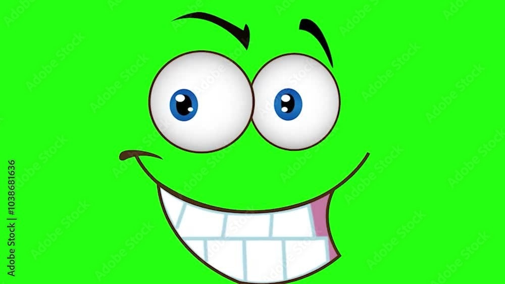 Animted facial epression pack green screen, Mouth Lip Sync On Green ...