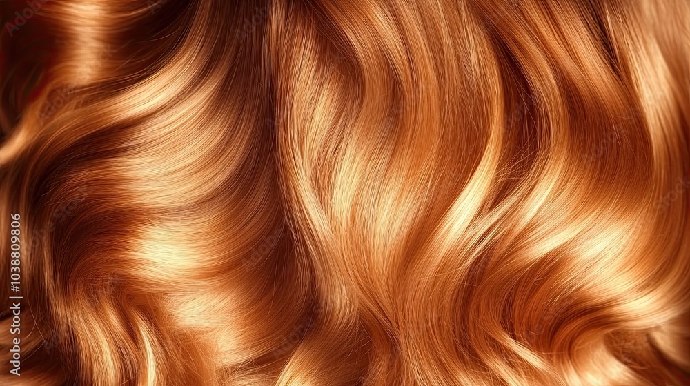 Women's hair close-up. Hair looks styled and well-groomed. Colouring ...