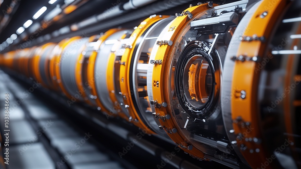 Cross-Section of Submarine Cable Technology Stock Illustration | Adobe ...