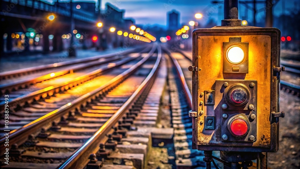 Vintage electric block operating system for railway signaling features ...