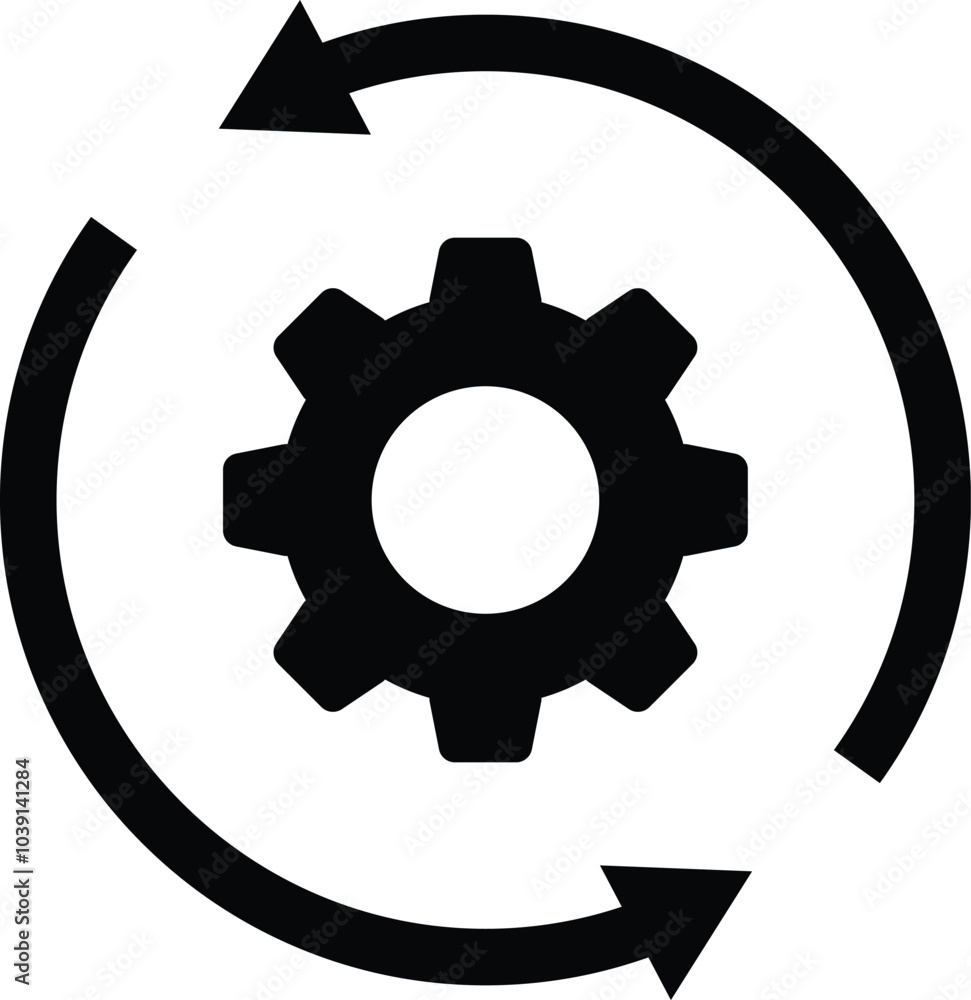 Operation icon. High efficient process. Automation symbol. Business ...