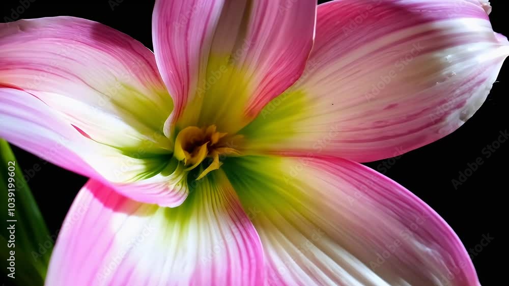 Watch beautiful pink lily flower bud opens stunning timelapse revealing ...