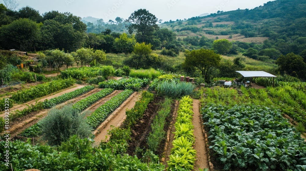 An agroecology project using permaculture principles, with mixed ...