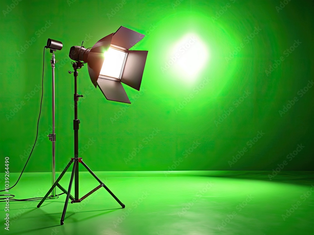 Dynamic white flash flicker light green screen overlay effect in 4K ...