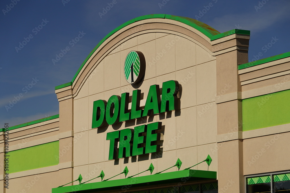 Dollar Tree store logo sign on a building. Stock Photo | Adobe Stock