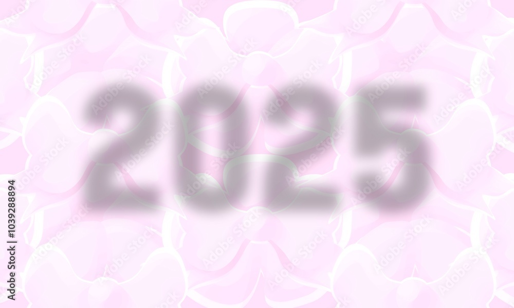 2025 preppy pink background. calendar and template design concept ...