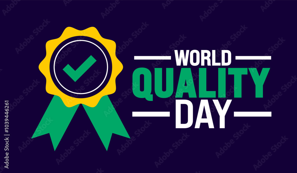World Quality Day background or banner design template is observed ...