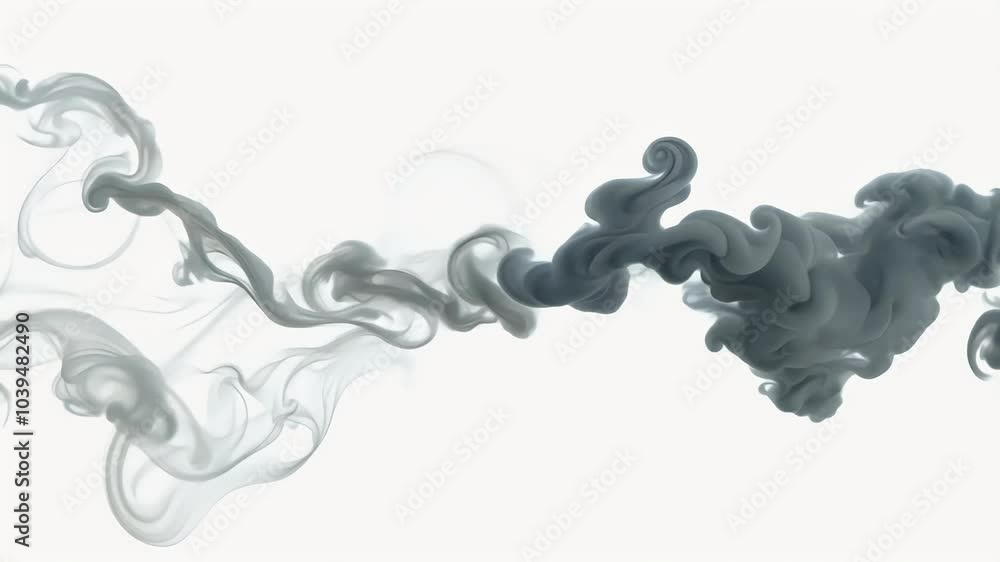 animation showcases side view gun smoke puffing out set transparent ...