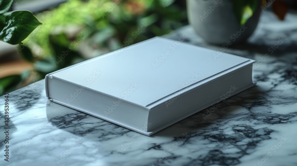 Single Object Blank Book Mockup on Isolated White Background for ...