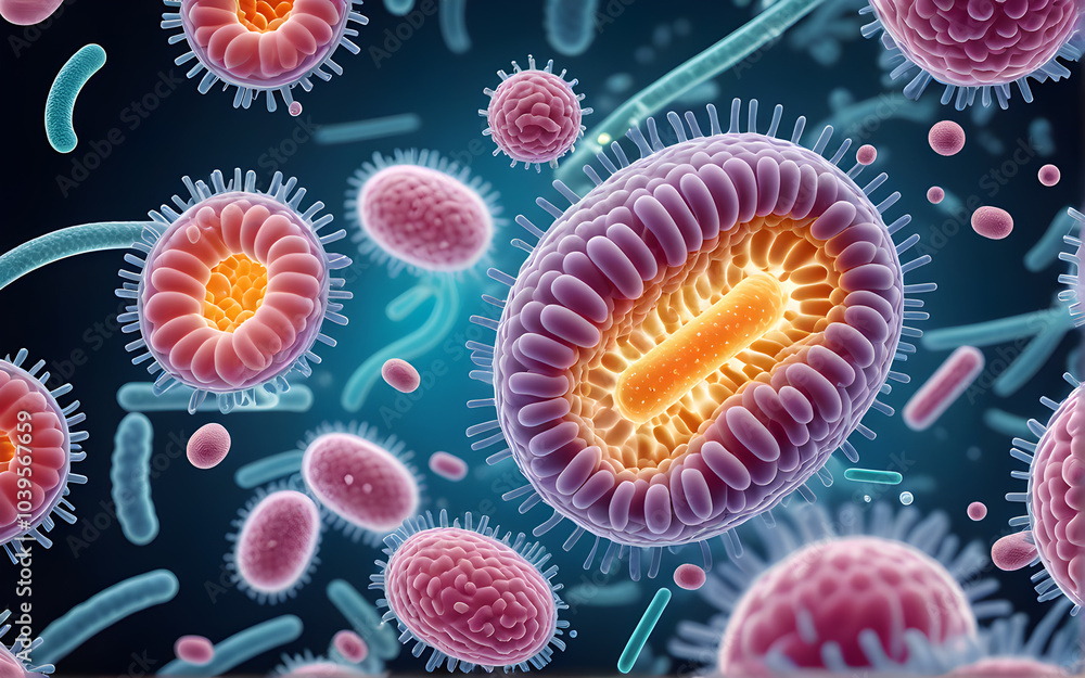 Visualization of different bacteria in the human gut microbiota ...