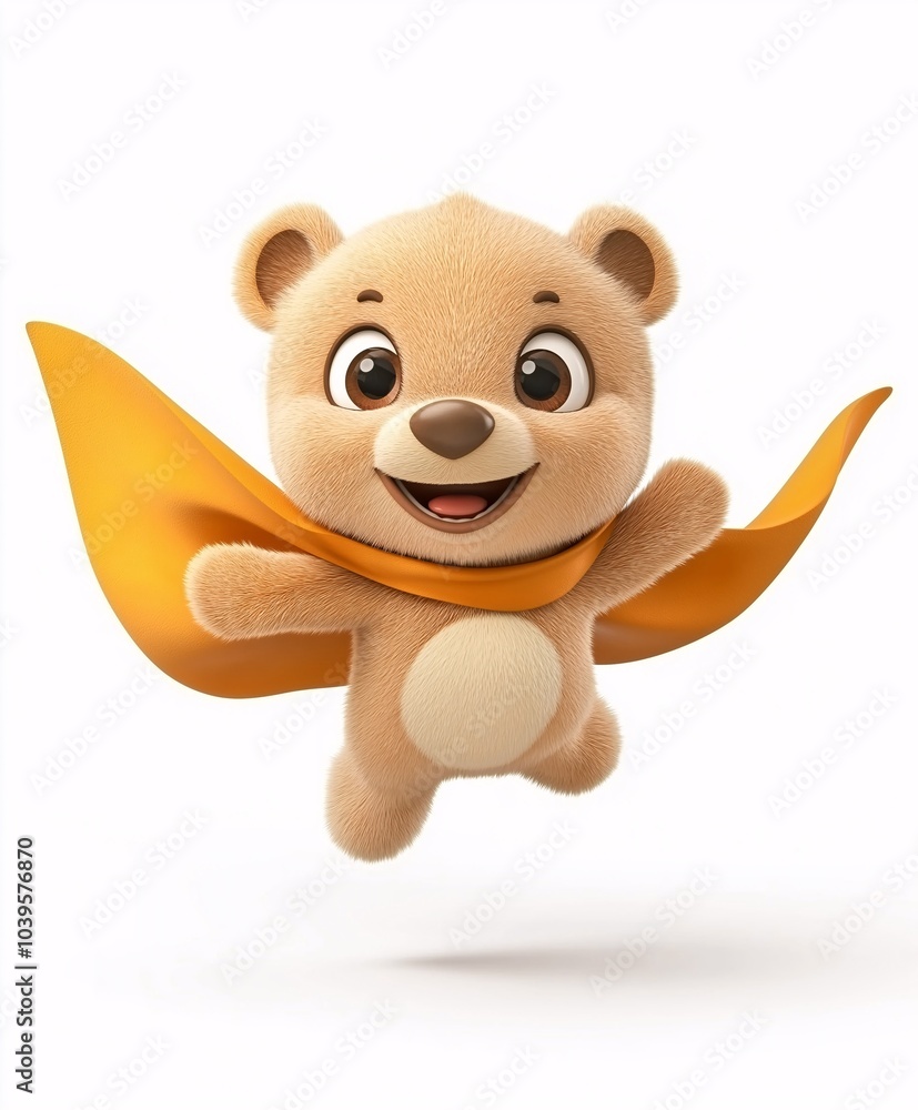 Superhero Teddy: A charming and adorable teddy bear takes flight in a ...