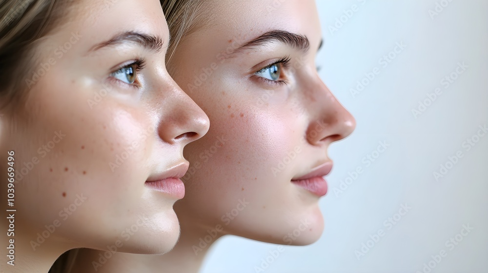 Infographic on rhinoplasty benefits, showcasing before-and-after nose ...