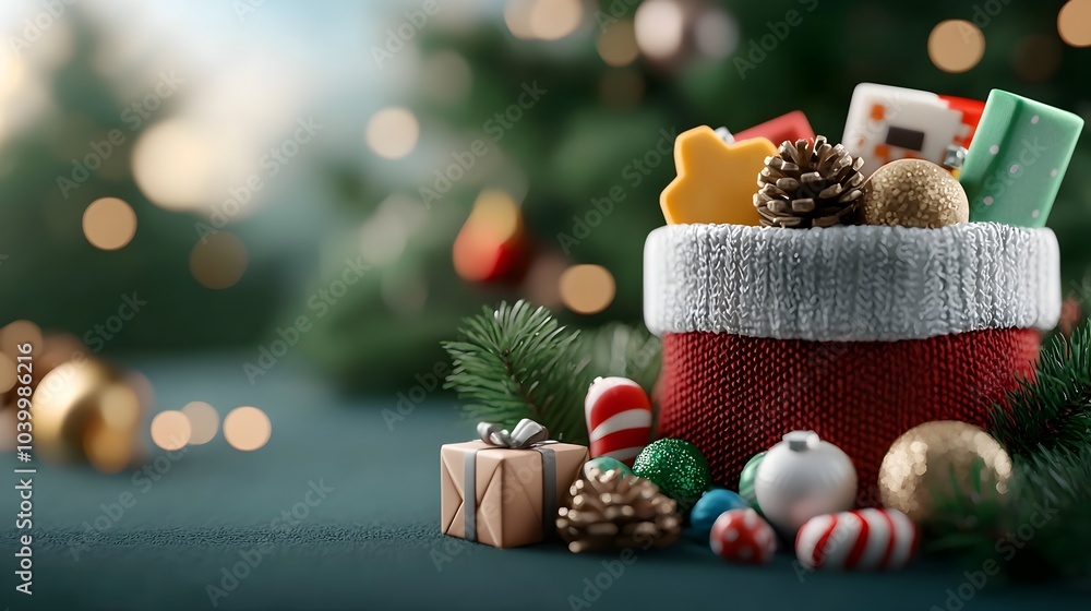 Vintage inspired 8 bit Christmas filled with pixel art candy and ...