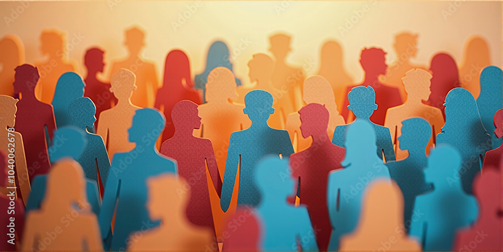 Illustrative representation of the diversity of different people ...