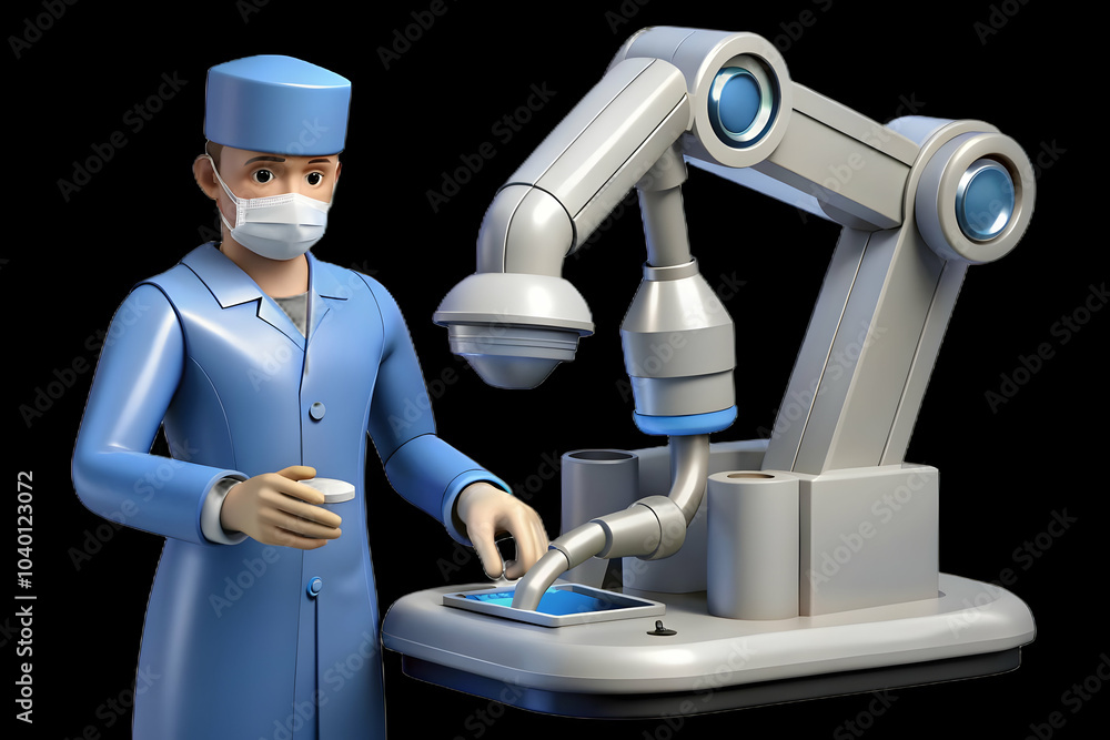Surgeon Remote Control Robotic Arms Surgery Precision Technology ...