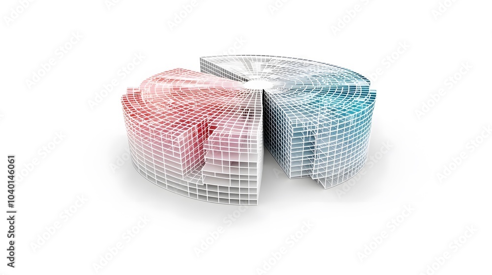 Zoomed-in view of a 3D clustering segment pie chart, with detailed ... Zoomed-in view of a 3D clustering segment pie chart, with detailed ...