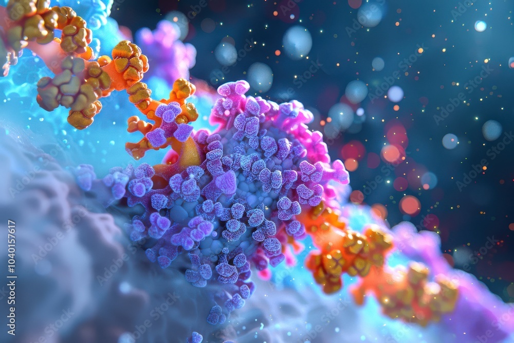 Protein-Protein Interaction: An image depicting the interaction between ...