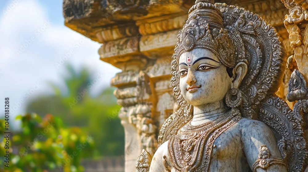 vishnu, god, hindu, protector, preserver, universe, divine, deity, blue ...