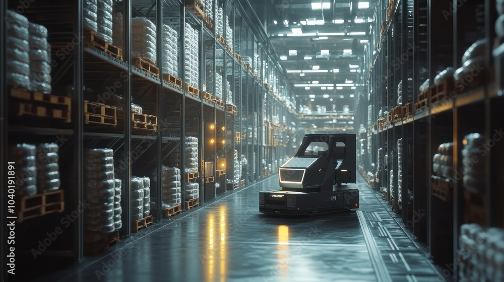 smart warehouse with artificial intelligence, without human ...