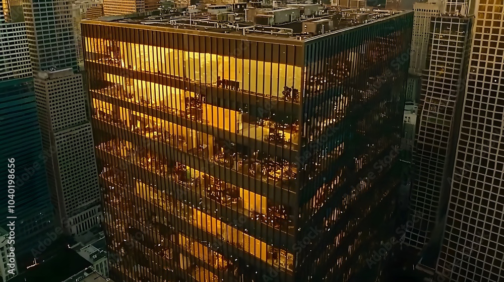 Prism Architecture: An ultra-modern building with a glass façade. The ...