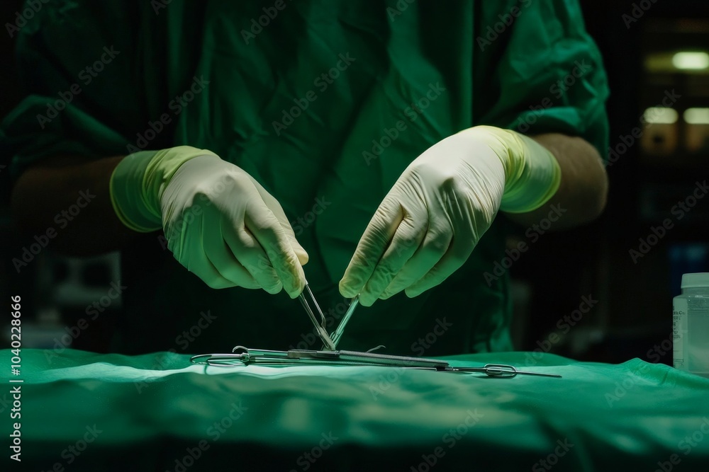Under the illuminating OR lights, the surgeon’s focus sharpens, guiding ...