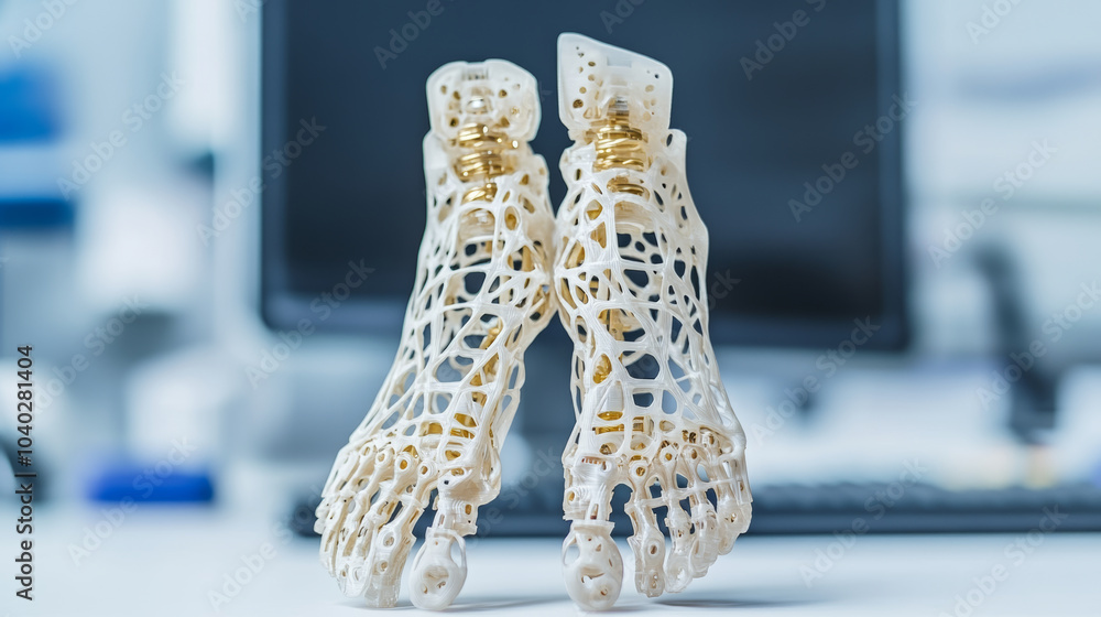 3D printed feet model anatomical model medical education prosthetics ...