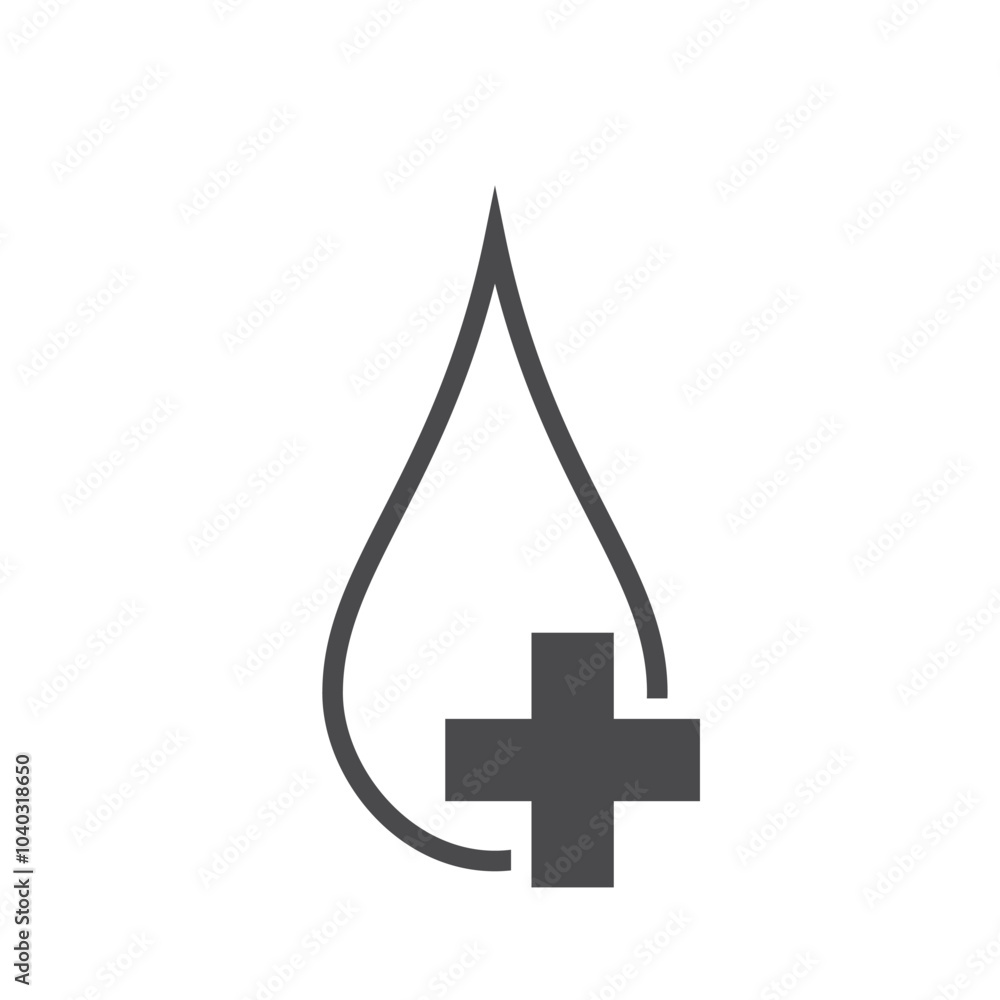 blood line icon. medical, treatment and donor symbol. isolated vector ...