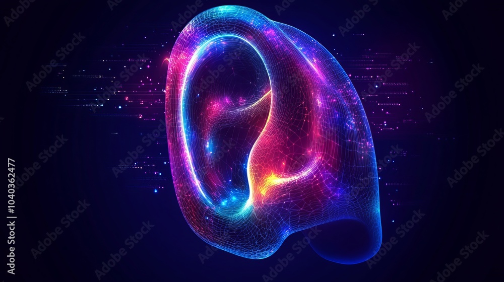 ngenious Vector Illustration of Ear Anatomy Diagram Featuring Cochlea ...