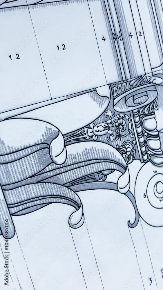 blueprints - drawings of antique architecture - drawings of antique ...