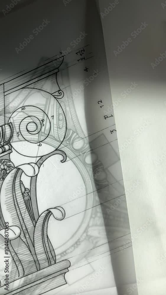 blueprints - drawings of antique architecture - drawings of antique ...