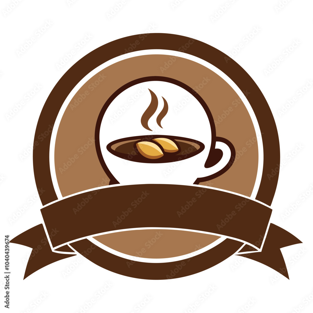 Simple Clean Coffee Shop Logo Icon Modern 2D Design for Café Branding ...