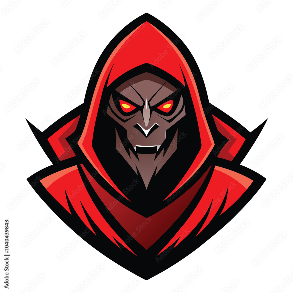 Assassin Head Gaming Mascot Logo Vector – Fierce Esports Avatar ...