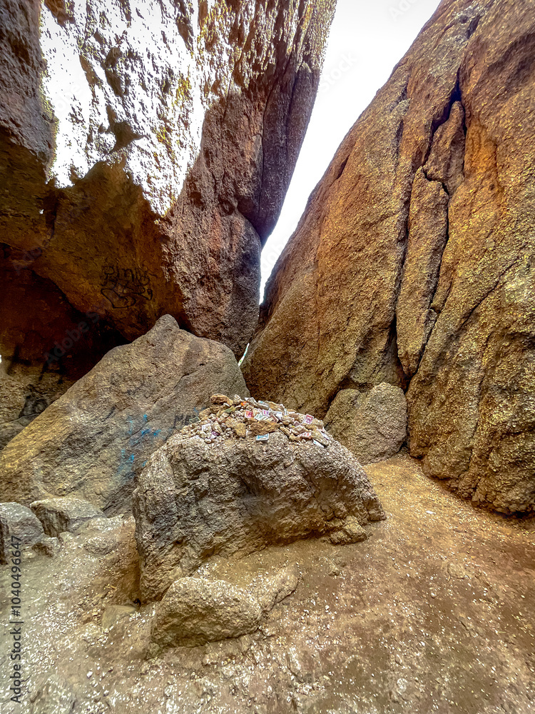 Turtle Rock, or Melkhii Khad, the famous gigantesque rock formed into a ...