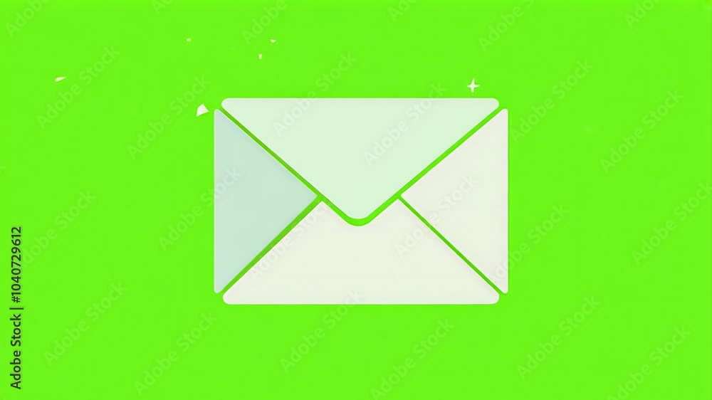 spam concept depicted 4K animation featuring email notification icon ...