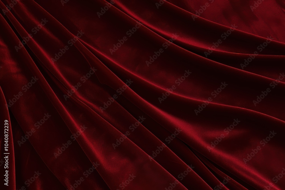 Luxurious Red Velvet Fabric Texture Background, Soft and Smooth ...