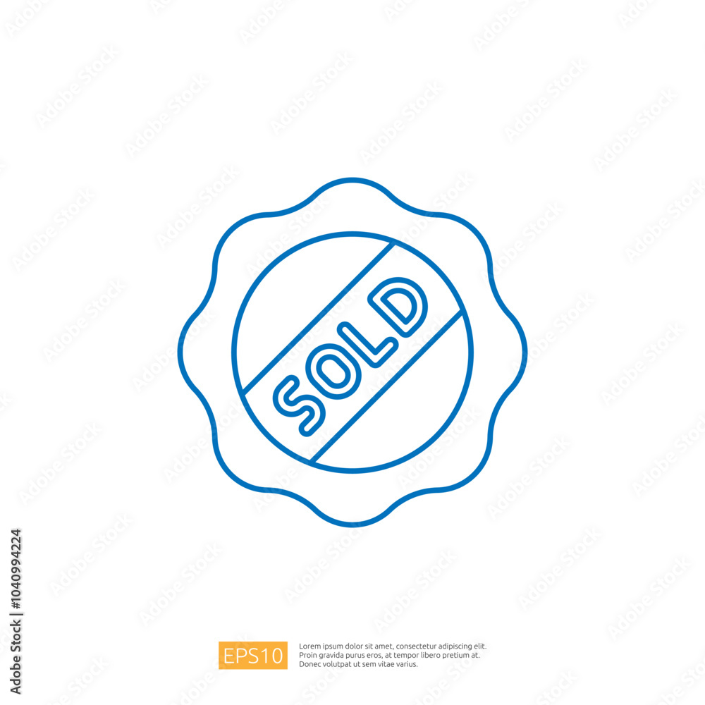 The image features a blue outline of a circular badge with the word ...