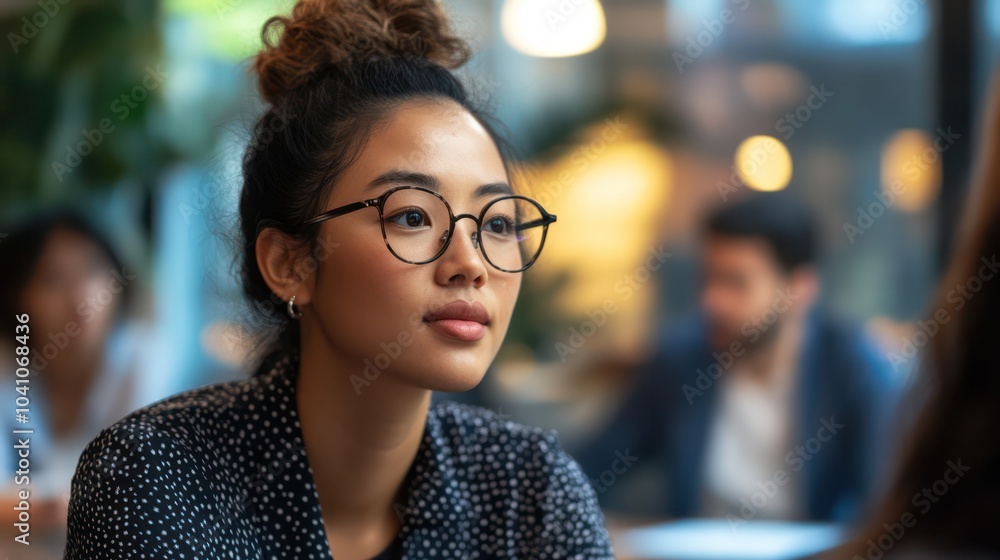 Depicting Asian worker experiencing microaggressions in the office ...