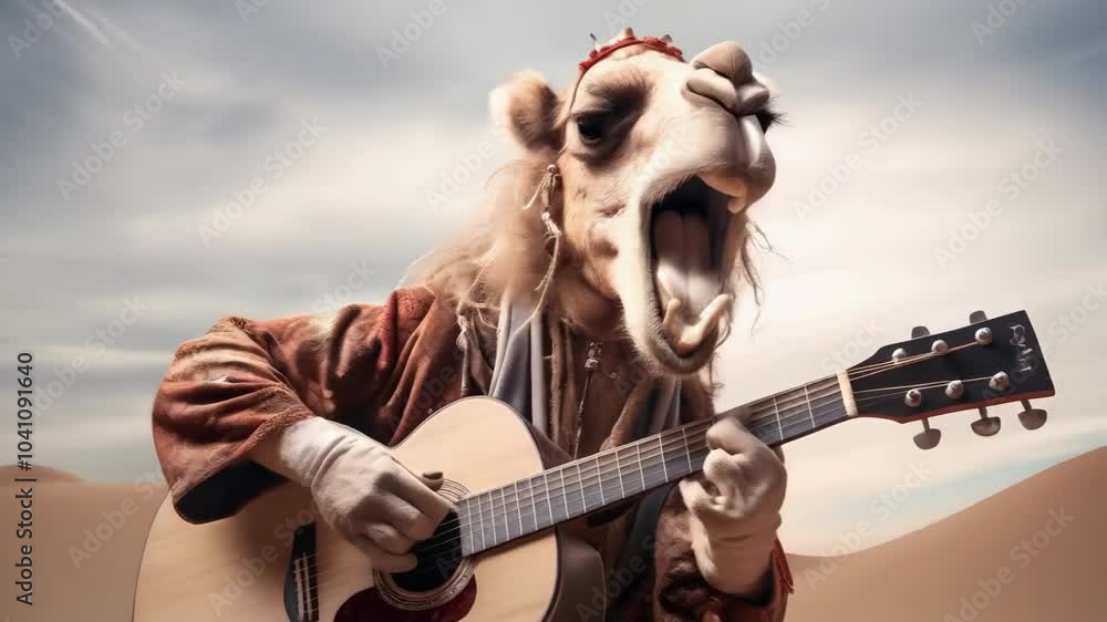 video of Camel is looking in camera and singing Відео Stock | Adobe Stock
