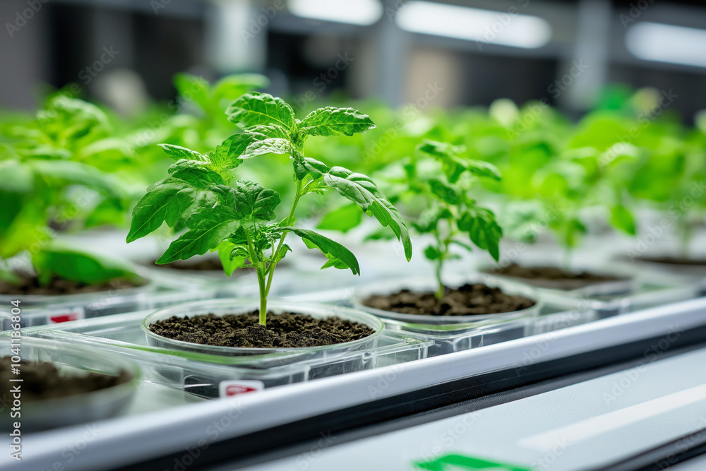 An Educational Display Illustrating The Process Of Tissue Culture ...