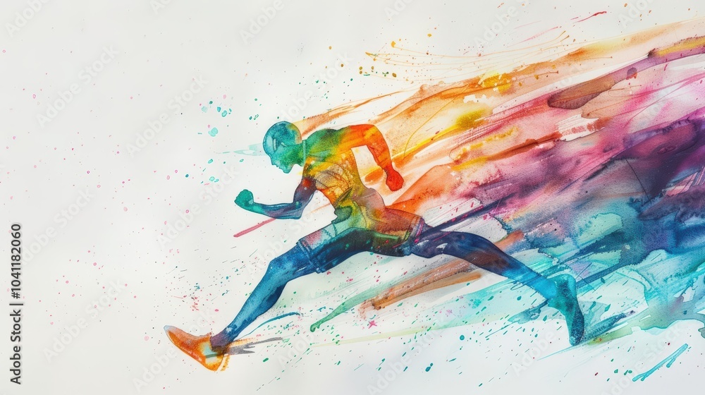 Capture the essence of agility in HR through a vibrant watercolor ...