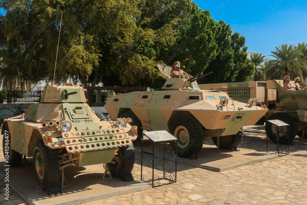 Muscat, Oman - April 10, 2024: Explore the military history at Sultans ...