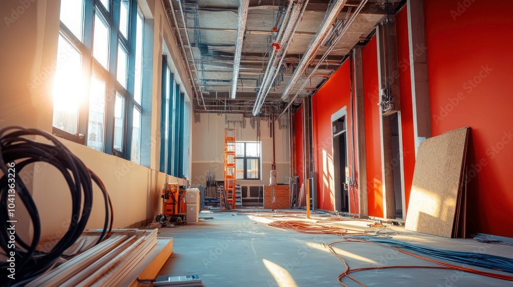 Electrical contractor coordinating the installation of electrical ...