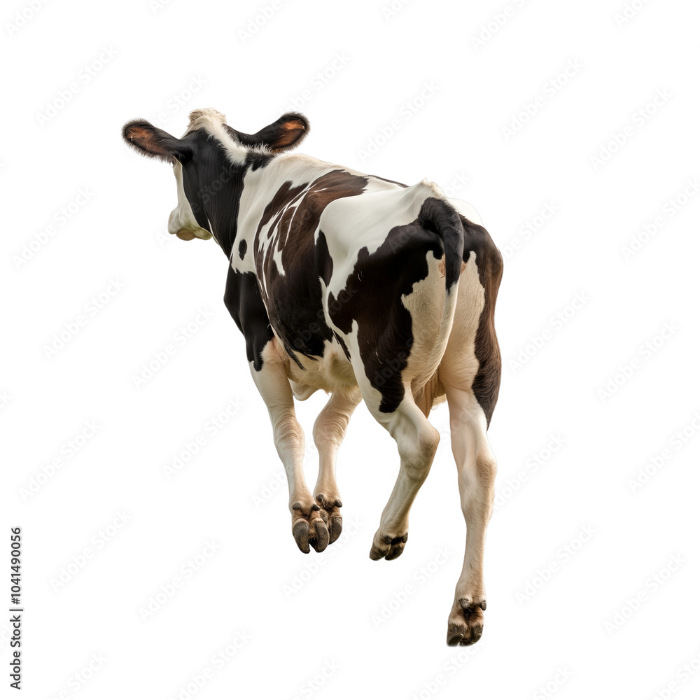 Cow back view isolated on white or transparent background, png clipart ...