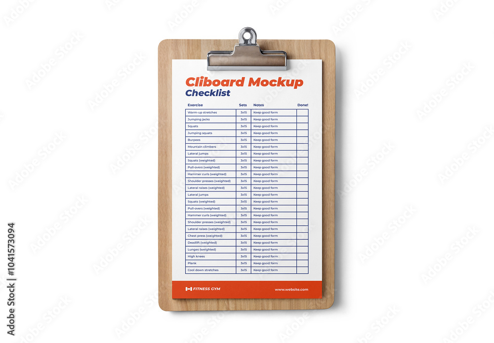 Clipboard Mockup Stock Template | Adobe Stock