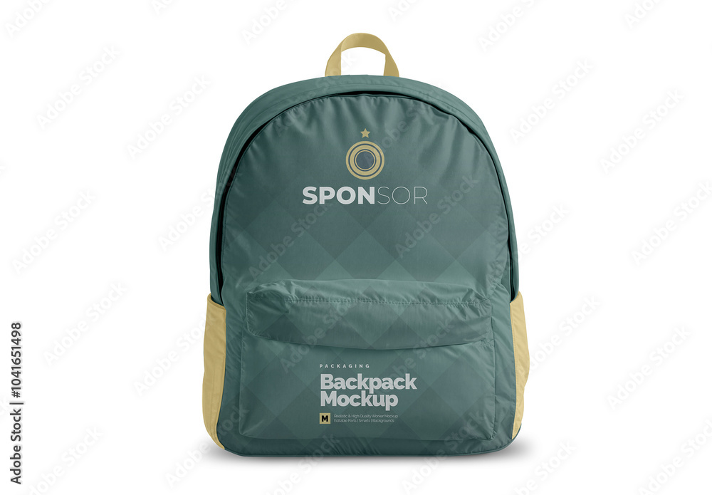Modelo de School Backpack Mockup do Stock | Adobe Stock