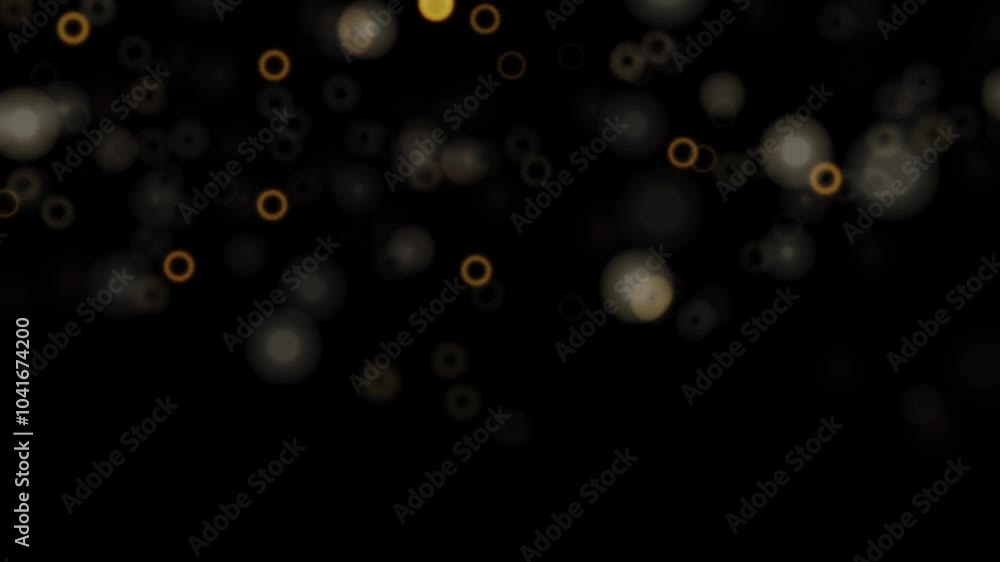 Animated Lens Light Leak circle and Starry Bokeh Overlay 4K Video ...
