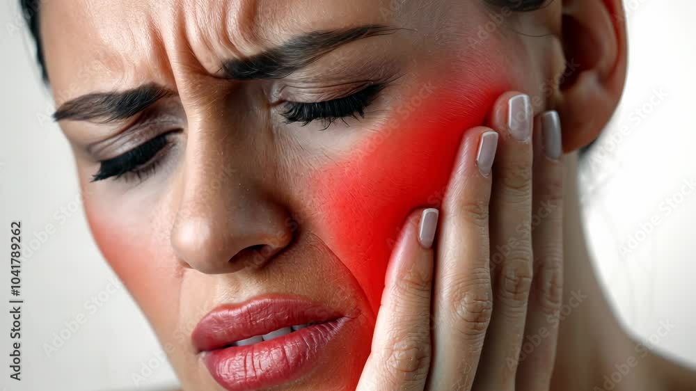 Oral pain: vivid representation of toothache, focusing on throbbing ...