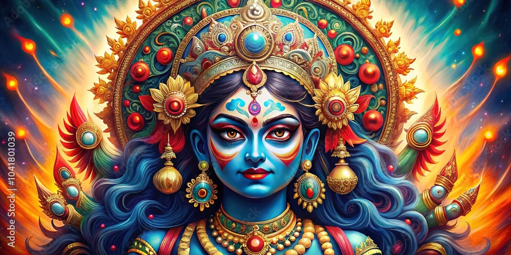 Maa Kali: Divine Power for Diwali & Kali Puja Celebrations Stock ...